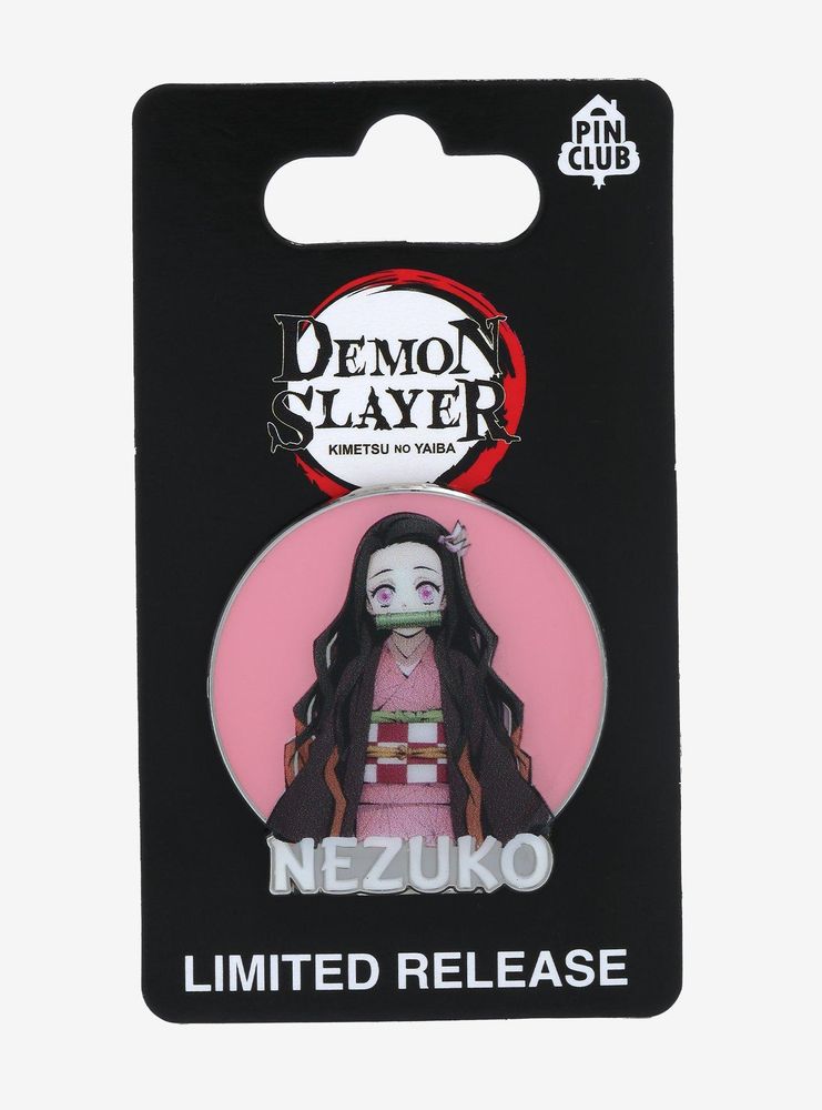 Boxlunch Demon Slayer: Kimetsu no Yaiba Nezuko Circle Frame Enamel Pin ...