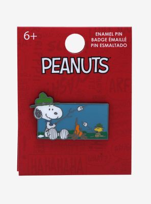Boxlunch Loungefly Peanuts Snoopy & Woodstock Campfire Enamel Pin ...