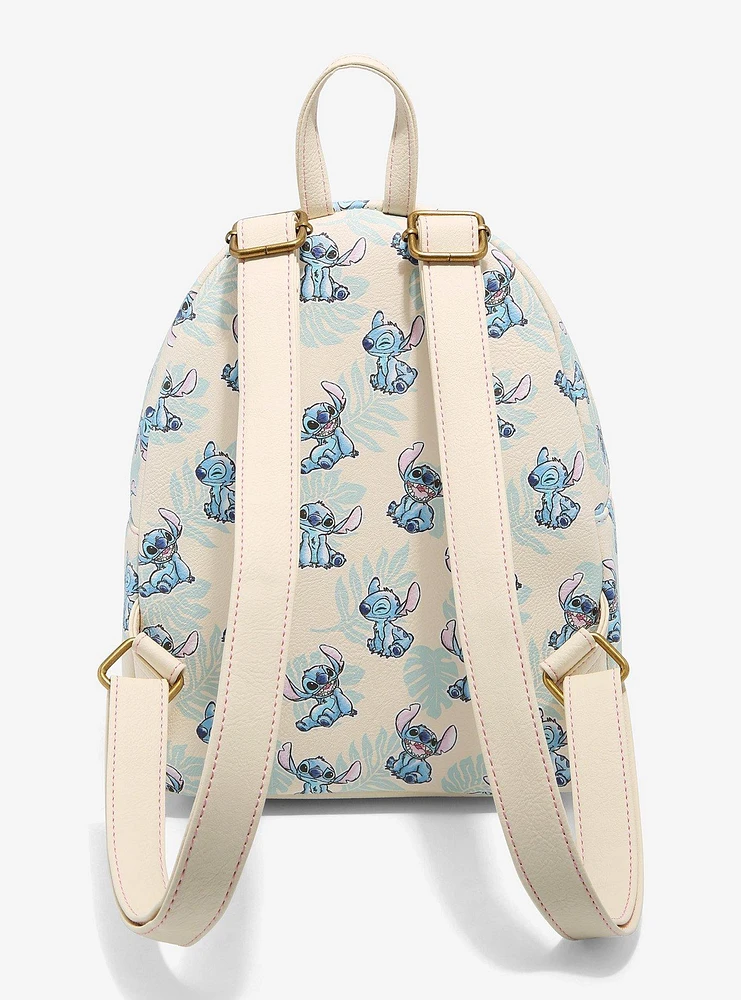 Hot Topic Loungefly Disney Lilo & Stitch Tropical Leaves Mini Backpack ...
