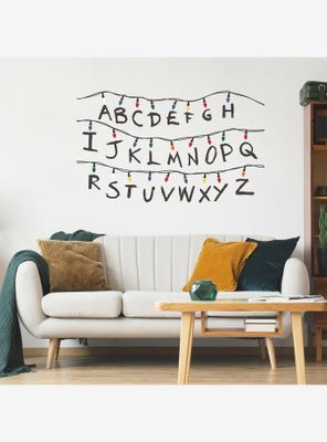 Boxlunch Stranger Things Christmas Light Peel & Stick Giant Wall Decals ...