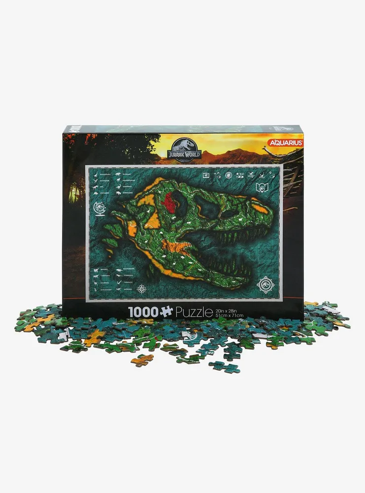 Boxlunch Jurassic World T-Rex Map 1000-Piece Puzzle | Mall of America®