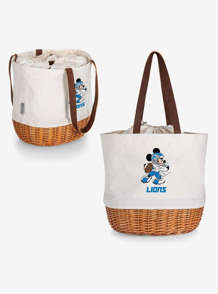 Disney Mickey Mouse NFL Detroit Lions Canvas Willow Basket Tote | Mall ...