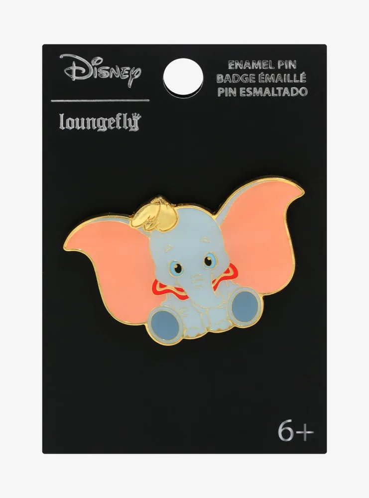 Dumbo Loungefly Disney Dumbo Baby Dumbo Sitting Enamel Pin - BoxLunch ...