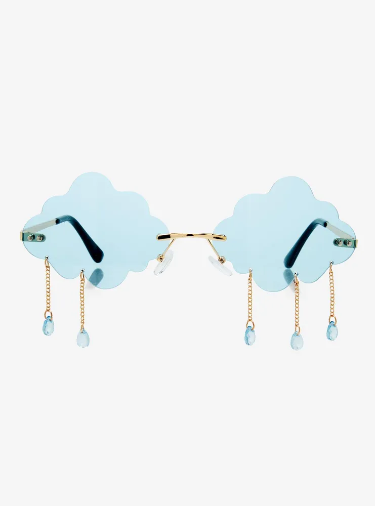 Hot Topic Blue Cloud Rain Drop Sunglasses | Mall of America®