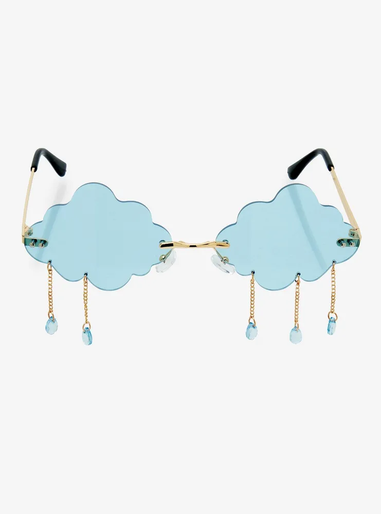 Hot Topic Blue Cloud Rain Drop Sunglasses | Mall of America®