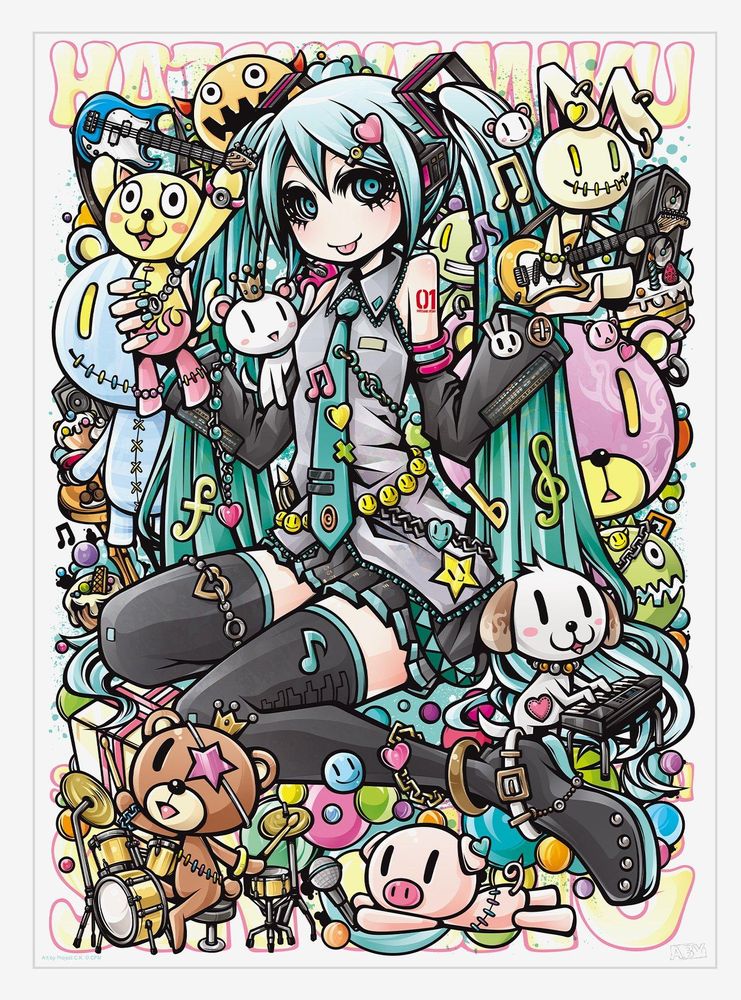 Anime Merch Hatsune Miku Boxed Poster Set | Hamilton Place