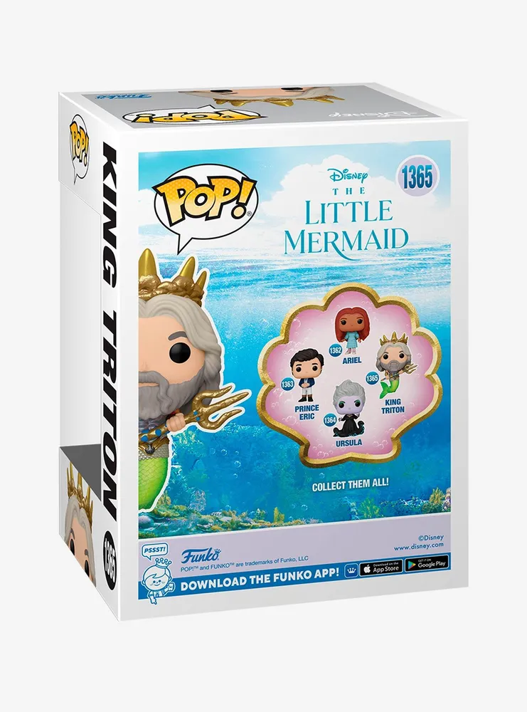 Hot Topic Funko Disney The Little Mermaid Pop! King Triton Vinyl Figure ...