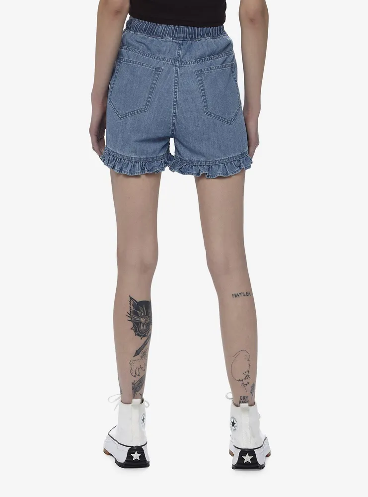 Hot Topic Disney Peter Pan Tinker Bell Denim Ruffle Shorts | Bramalea ...