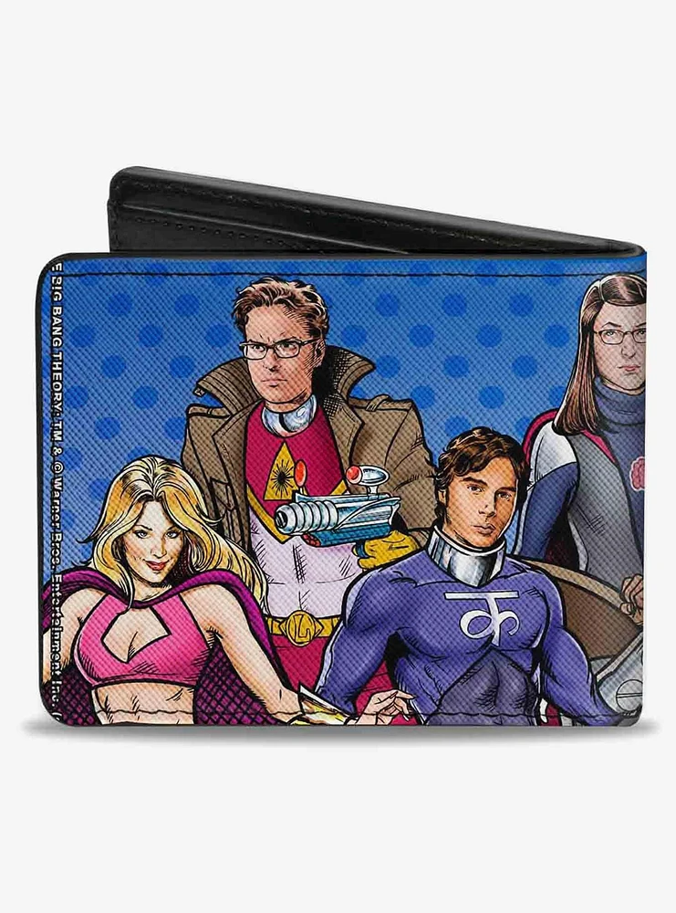Hot Topic The Big Bang Theory Superhero Characters Bifold Wallet | Mall ...
