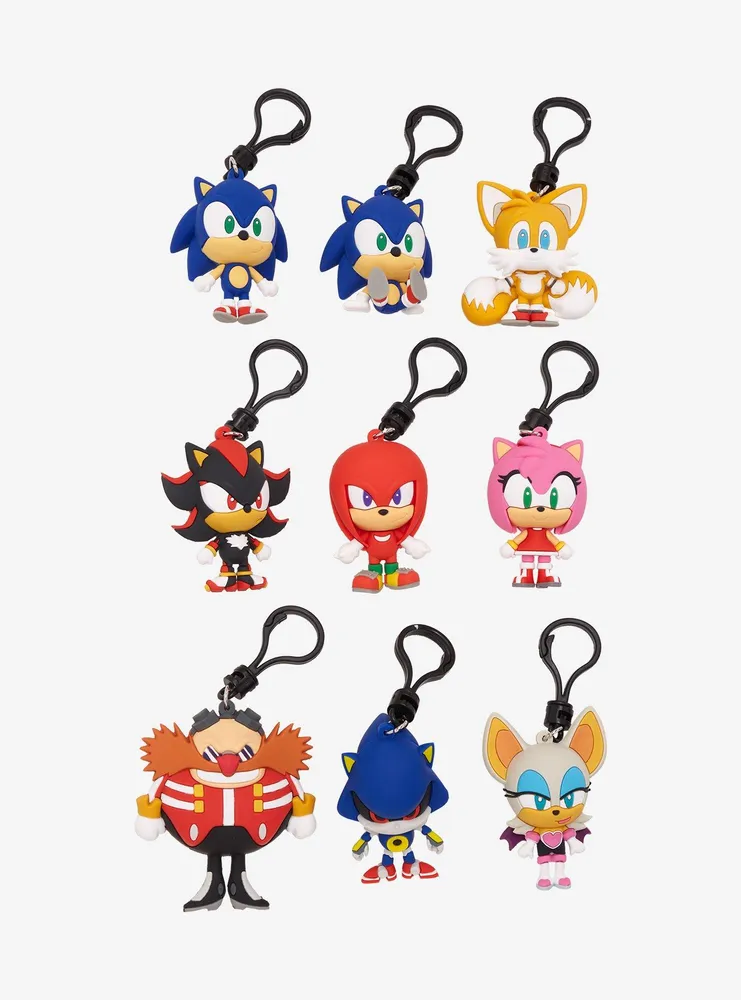 Hot Topic Sonic The Hedgehog Series 1 Figural Blind Bag Key Chain ...