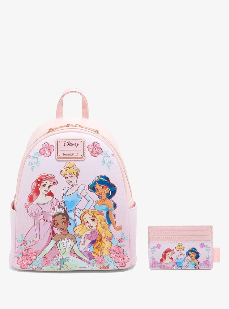 Boxlunch Loungefly Disney Princesses Floral Mini Backpack - BoxLunch ...