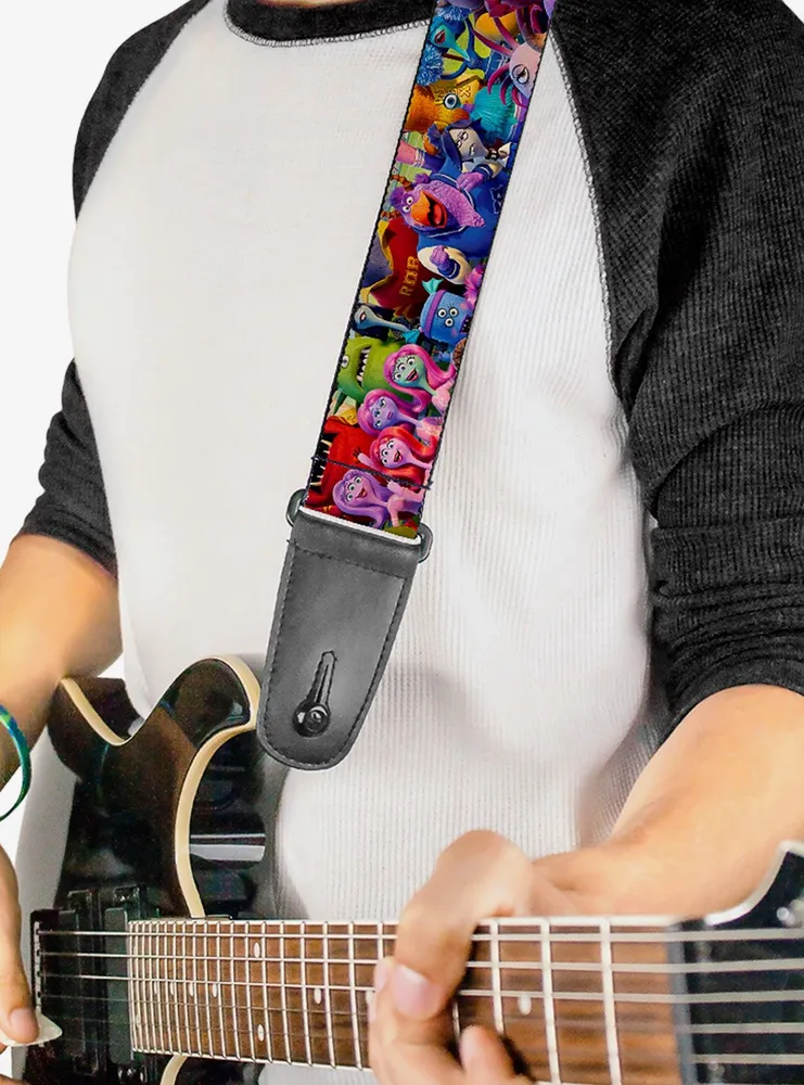 Boxlunch Disney Pixar Monsters University Monsters Stacked Guitar Strap ...