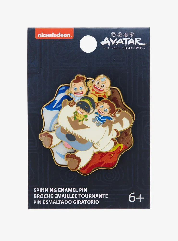 Hot Topic Loungefly Avatar: The Last Airbender Chibi Group Spinning ...