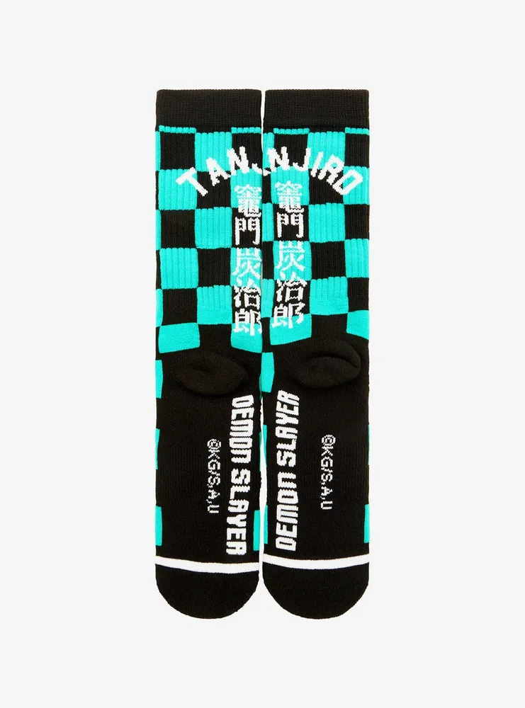 Boxlunch Demon Slayer: Kimetsu no Yaiba Tanjiro Kamado Checkered Crew ...