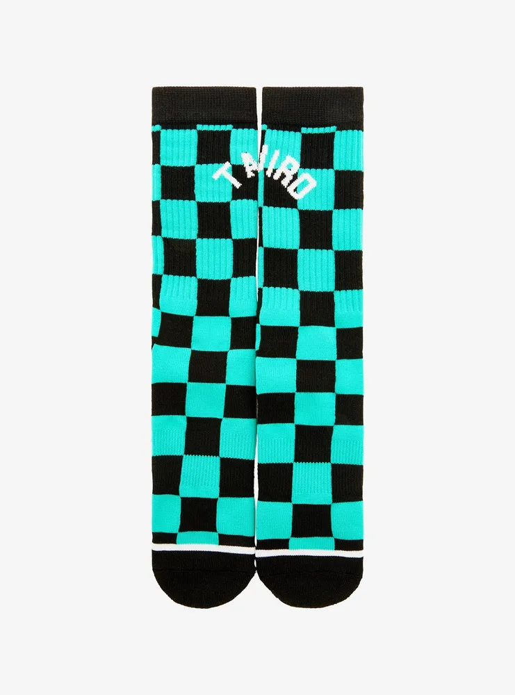 Boxlunch Demon Slayer: Kimetsu no Yaiba Tanjiro Kamado Checkered Crew ...