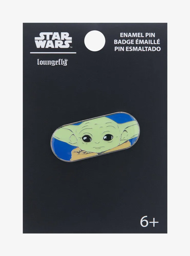 Star Wars Loungefly Star Wars The Mandalorian Grogu Oval Enamel Pin ...