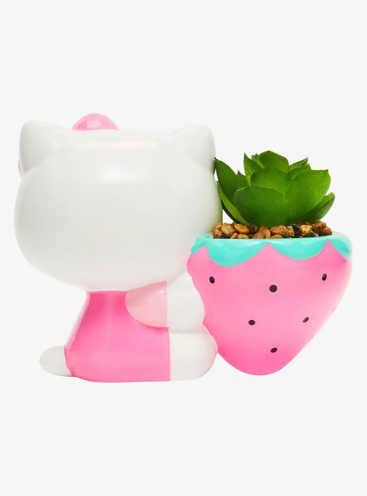 Hello Kitty Sanrio Hello Kitty Strawberry Faux Succulent Planter | Mall ...