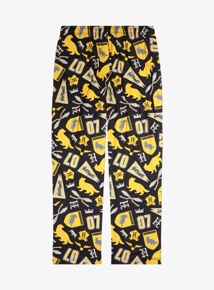 Boxlunch Harry Potter Hufflepuff Quidditch Allover Print Plus Sleep ...