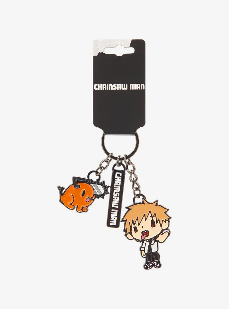 Chainsaw Man Pochita & Denji Multi Charm Keychain - BoxLunch Exclusive ...