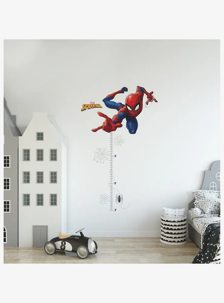 Marvel Spider-Man Growth Chart Giant Peel & Stick Wall Decals | Mall of ...