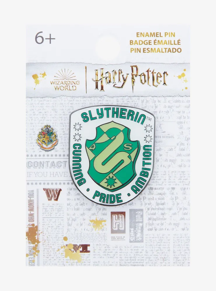 Harry Potter Loungefly Harry Potter Slytherin Geometric Crest Enamel ...