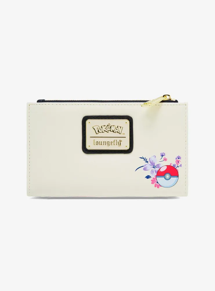 Pokemon Loungefly Pokémon Ash & Pokémon Floral Wallet - BoxLunch ...