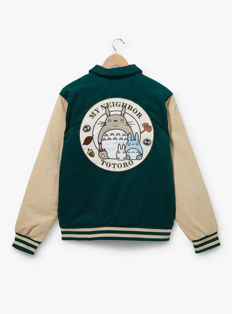 My Neighbor Totoro Studio Ghibli My Neighbor Totoro Corduroy Varsity Jacket - BoxLunch Exclusive ...