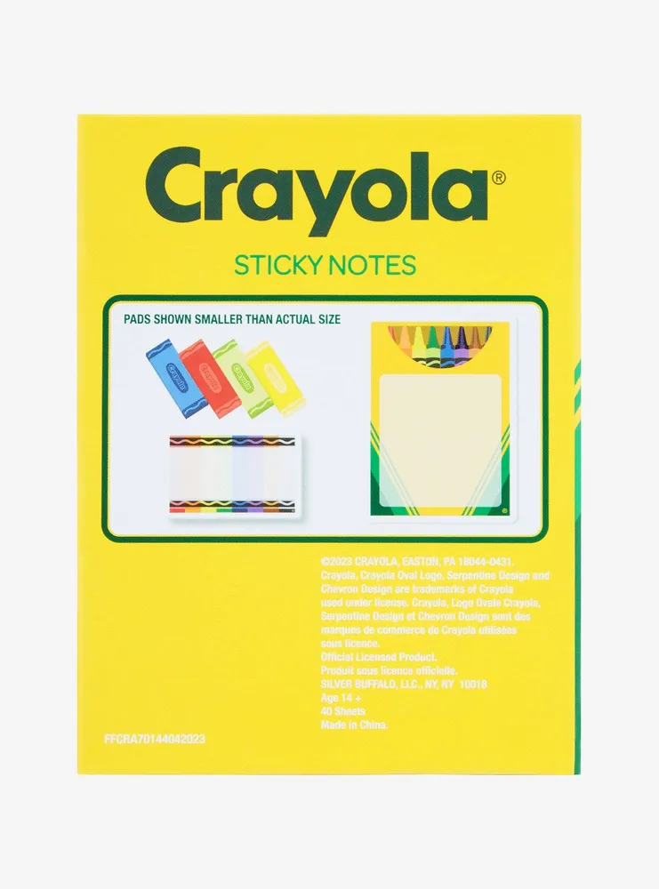Boxlunch Crayola Crayons Sticky Note Set | Mall of America®