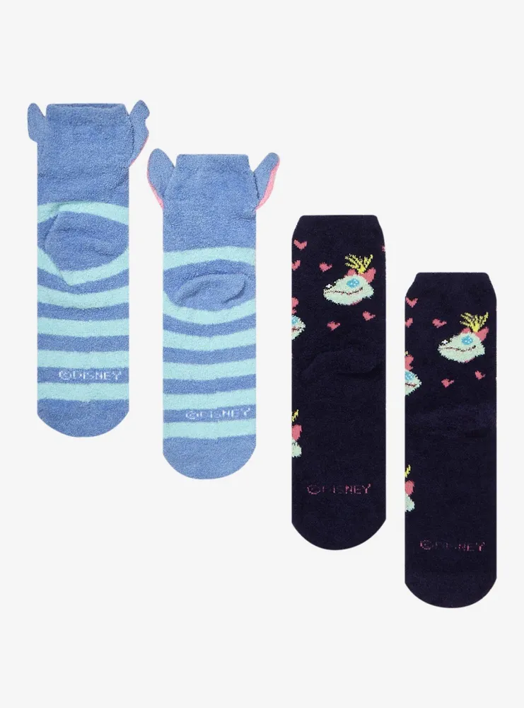 Hot Topic Disney Lilo & Stitch Scrump & Stitch Fuzzy Socks 2 Pair ...