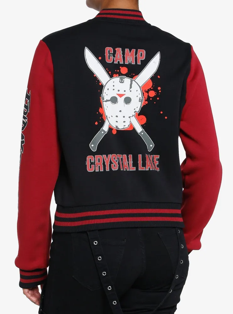Hot Topic Friday The 13th Jason Color-Block Girls Varsity Jacket | Mall ...