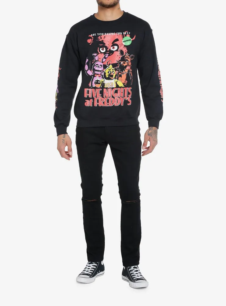 Hot Topic Five Night's At Freddy's Jumbo Animatronics Sweatshirt | Mall ...