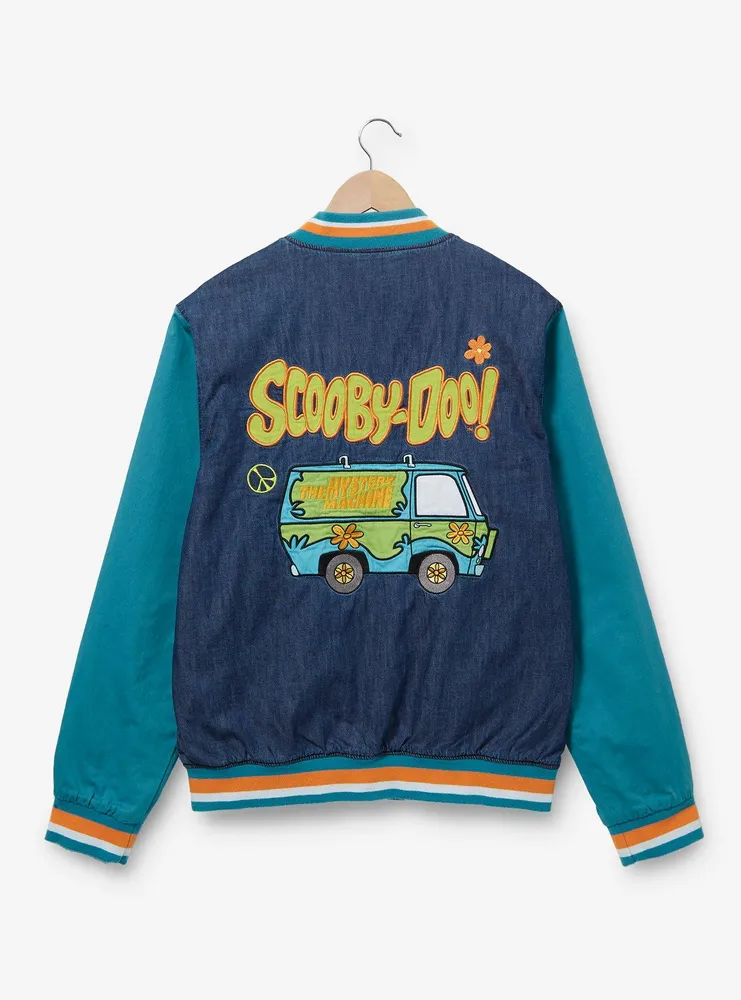 TV Scooby-Doo Mystery Machine Denim Varsity Jacket - BoxLunch Exclusive ...