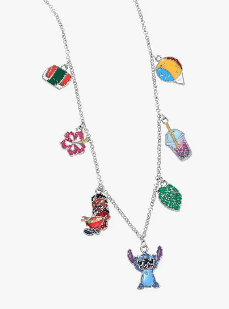 Lilo & Stitch Disney Lilo & Stitch Icons Charm Necklace - BoxLunch ...