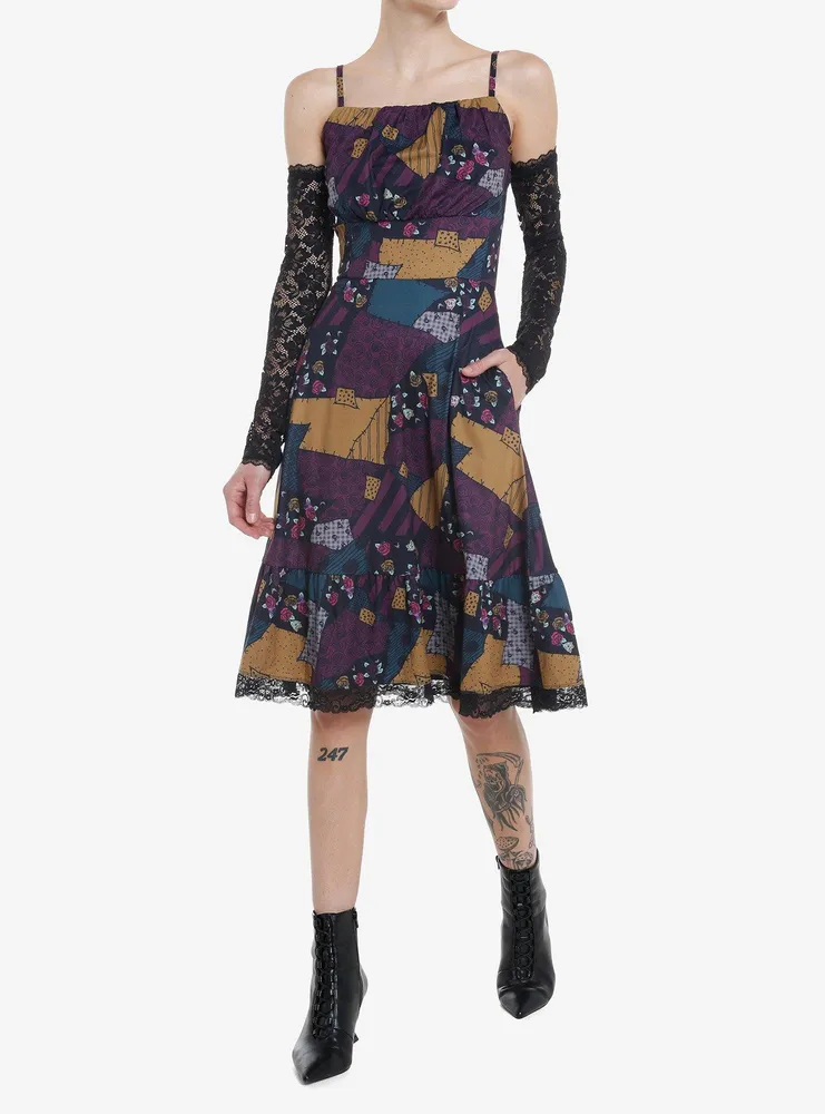 Hot Topic The Nightmare Before Christmas Sally Patchwork Dress | Mall ...
