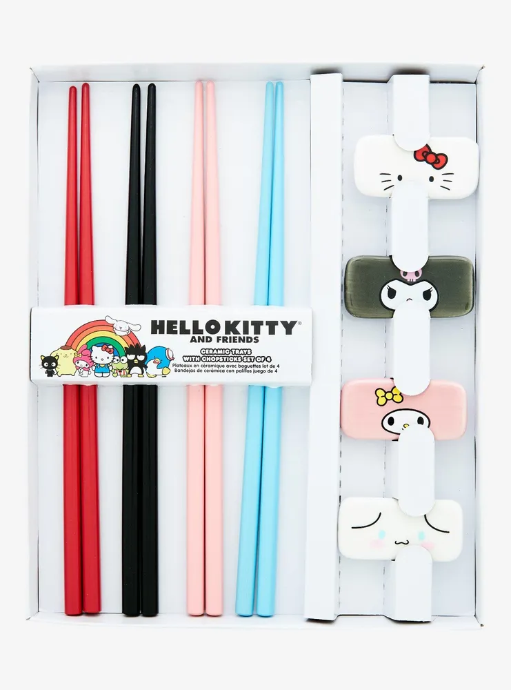 Boxlunch Sanrio Hello Kitty and Friends Chopsticks and Rests Set ...