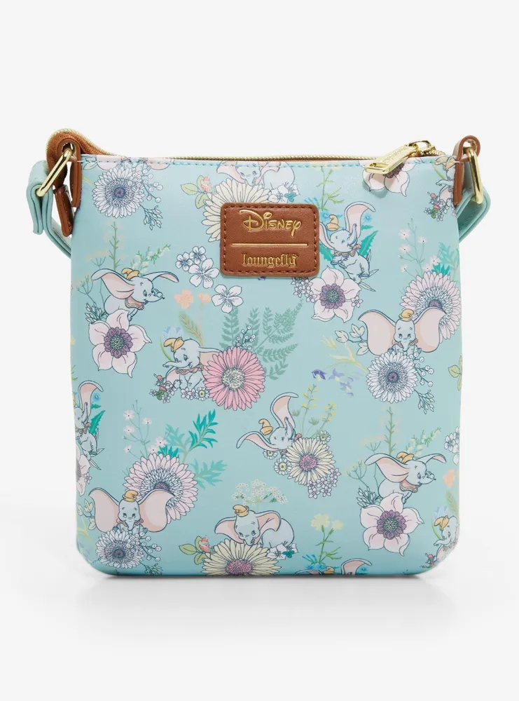 Dumbo Loungefly Disney Dumbo Floral Allover Print Crossbody Bag ...