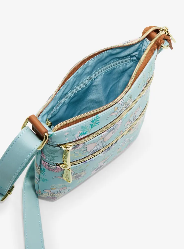 Dumbo Loungefly Disney Dumbo Floral Allover Print Crossbody Bag ...