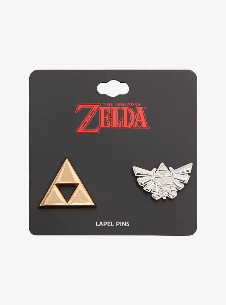 Boxlunch Nintendo The Legend of Zelda Triforce & Royal Crest Enamel Pin ...