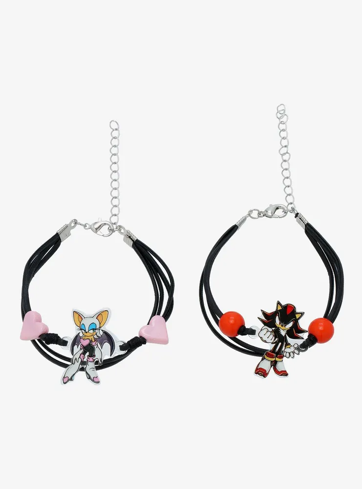 Hot Topic Sonic The Hedgehog Shadow & Rogue Best Friend Bracelet Set ...