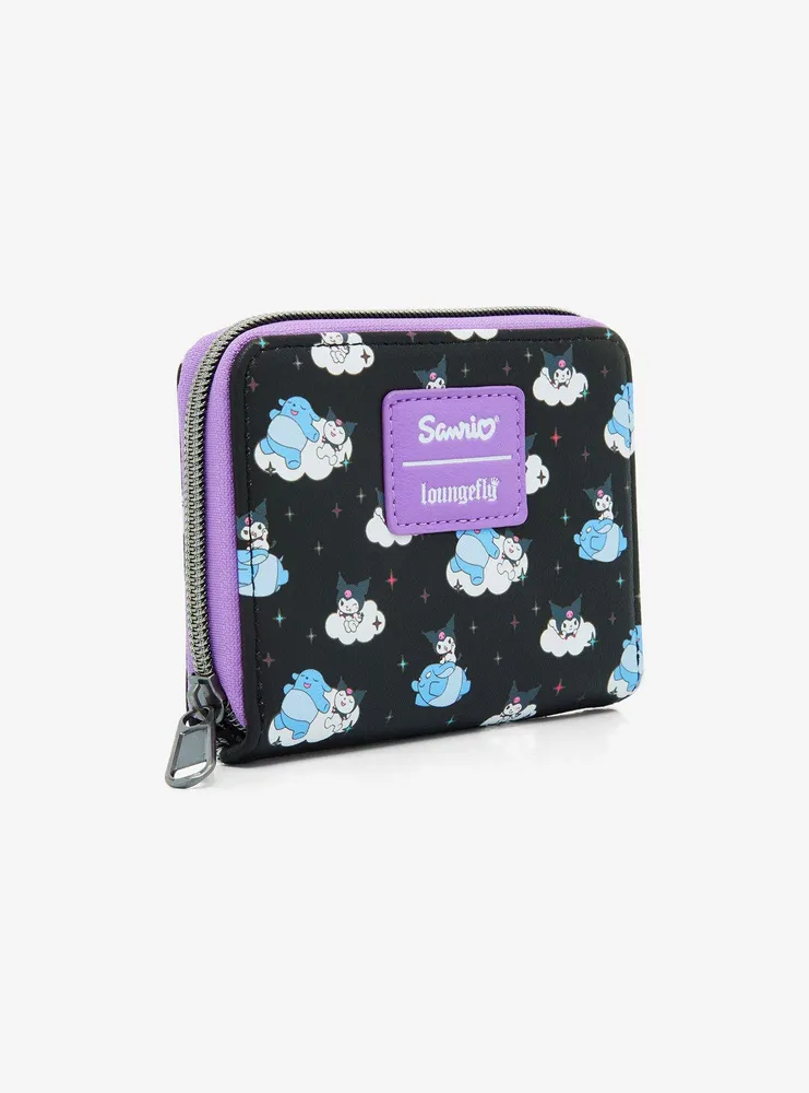 Hot Topic Loungefly Kuromi & Baku Clouds Mini Zipper Wallet | Mall of ...