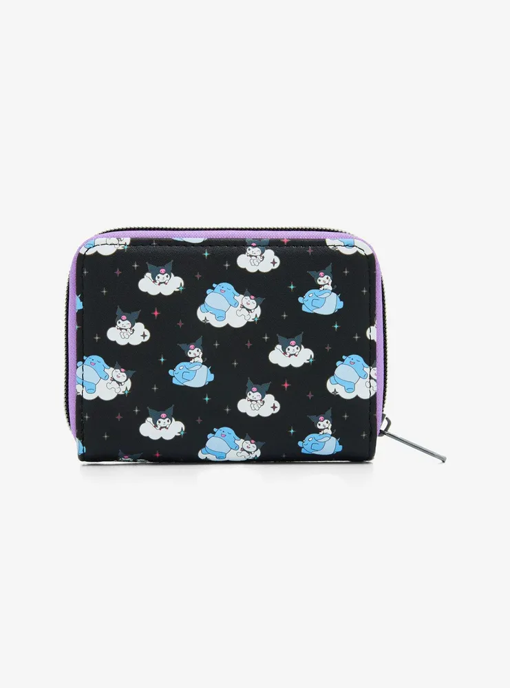 Hot Topic Loungefly Kuromi & Baku Clouds Mini Zipper Wallet | Mall of ...