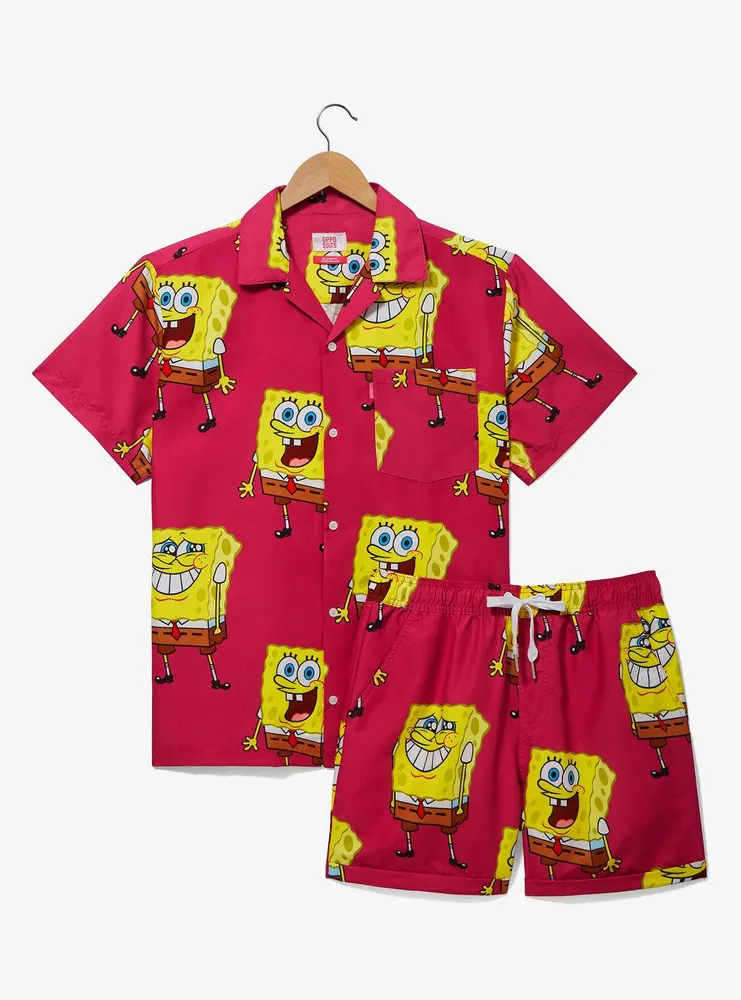 Boxlunch OppoSuits SpongeBob SquarePants Expressions Allover Print ...