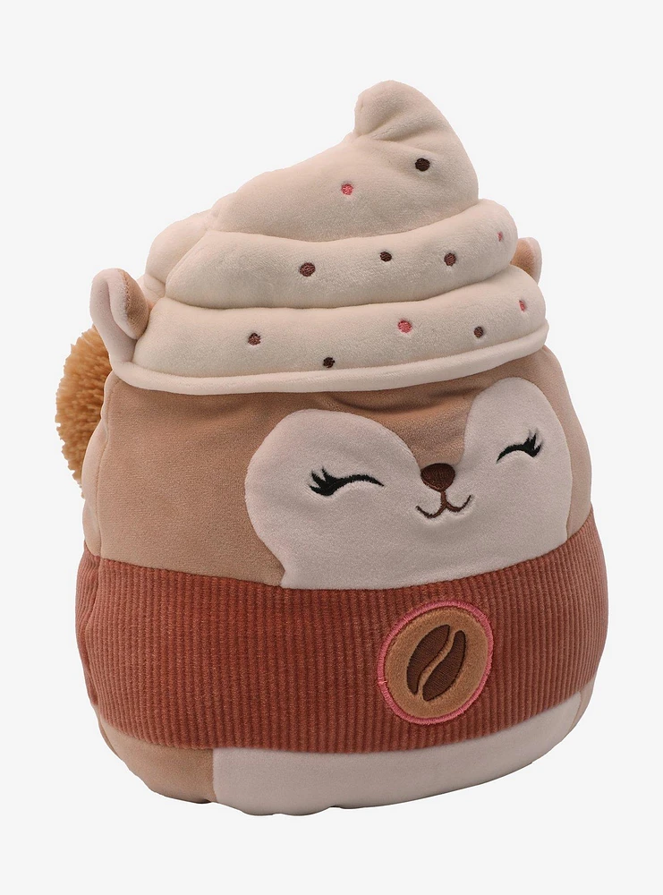 Hot Topic Squishmallows Reza The Latte Coffee Squirrel Plush | Mall of ...