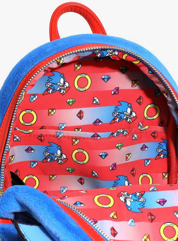 Sonic The Hedgehog Loungefly Sonic the Hedgehog Figural Blue Backpack ...