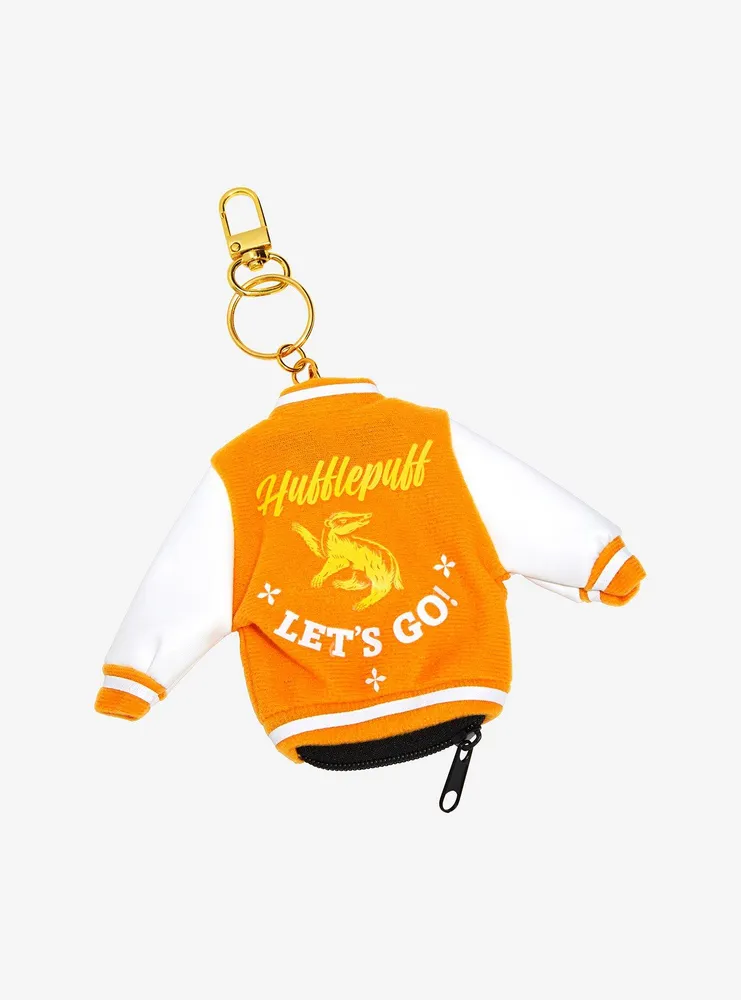 Boxlunch Harry Potter Hufflepuff Varsity Jacket Coin Purse Keychain ...