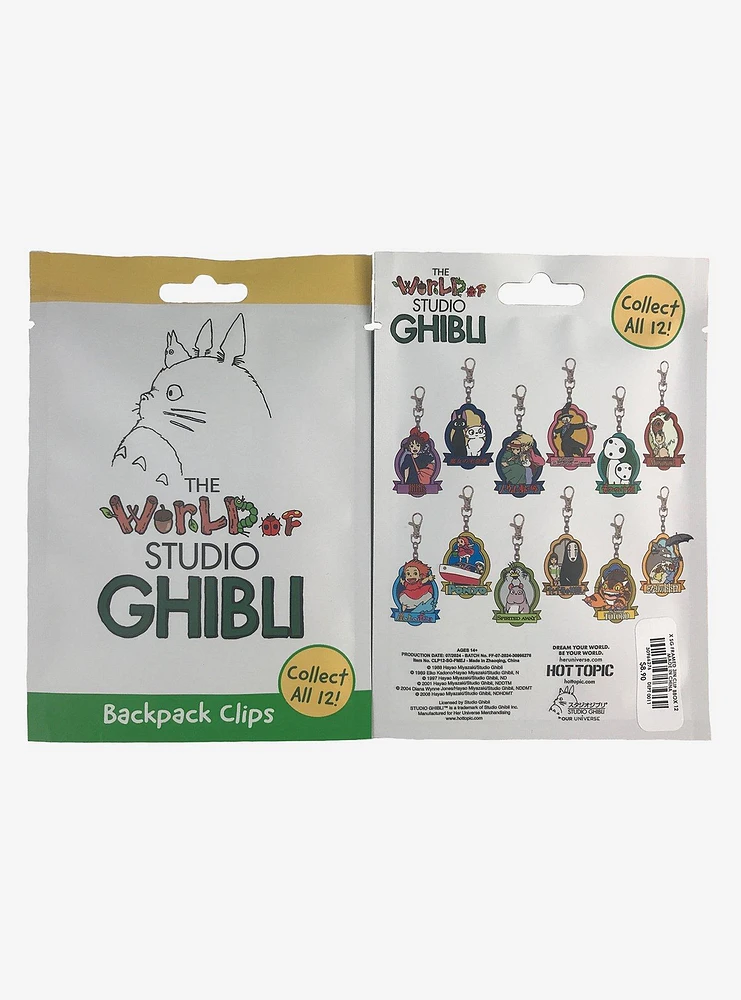Hot Topic Studio Ghibli® Character Portrait Blind Box Bag Clip Hot ...