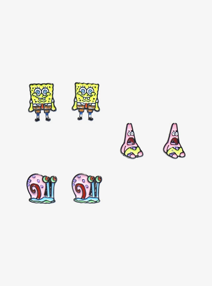 Hot Topic SpongeBob SquarePants Characters Stud Earring Set | Mall of ...