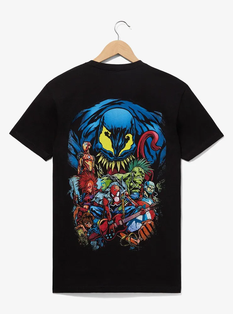 Marvel Spider-Man Spider-Punk Portrait T-Shirt - BoxLunch Exclusive ...