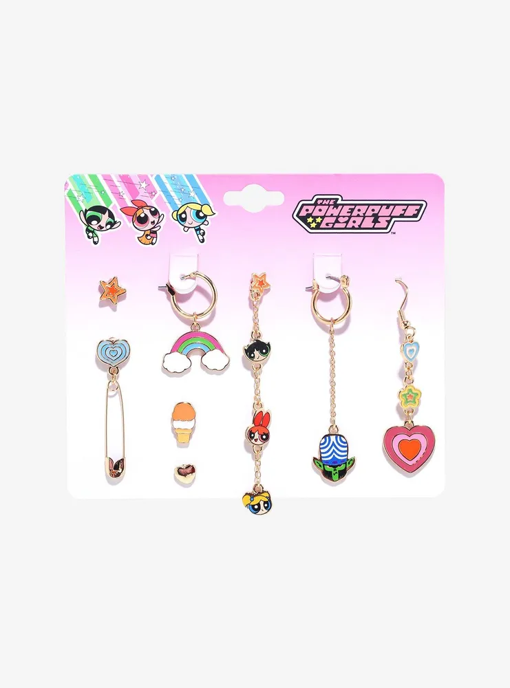 Boxlunch The Powerpuff Girls Icons Mix and Match Earring Set | Mall of ...