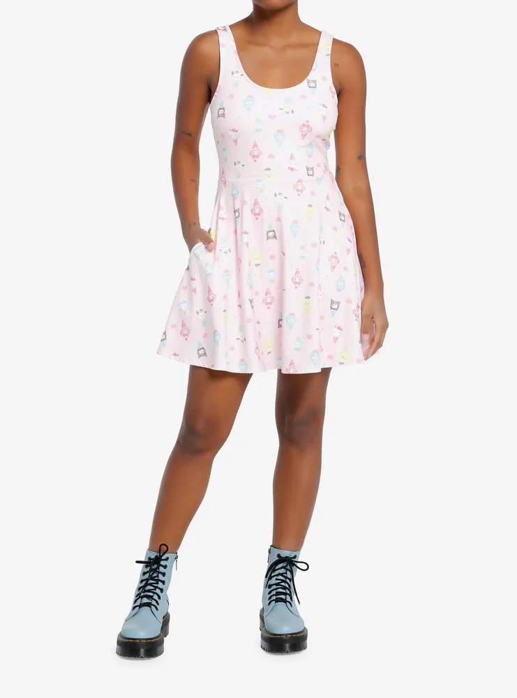Hot Topic Hello Kitty And Friends Ice Cream Skater Dress | MainPlace Mall